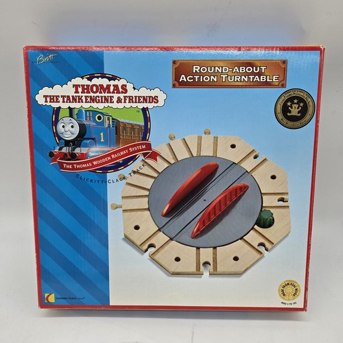 Thomas Friends Wooden Railway Train ROUND ABOUT ACTION TURNTABLE 2006 ...