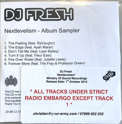 DJ Fresh - Nextlevelism - Album Sampler (CD Promo 2012) | eBay UK