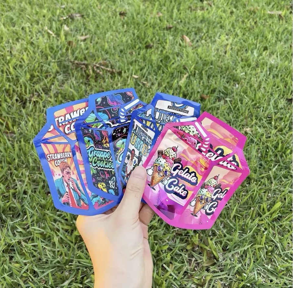 30Pcs Smell Proof Mylar Pouch Irregular Cartoon Resealable Storage Bags ...