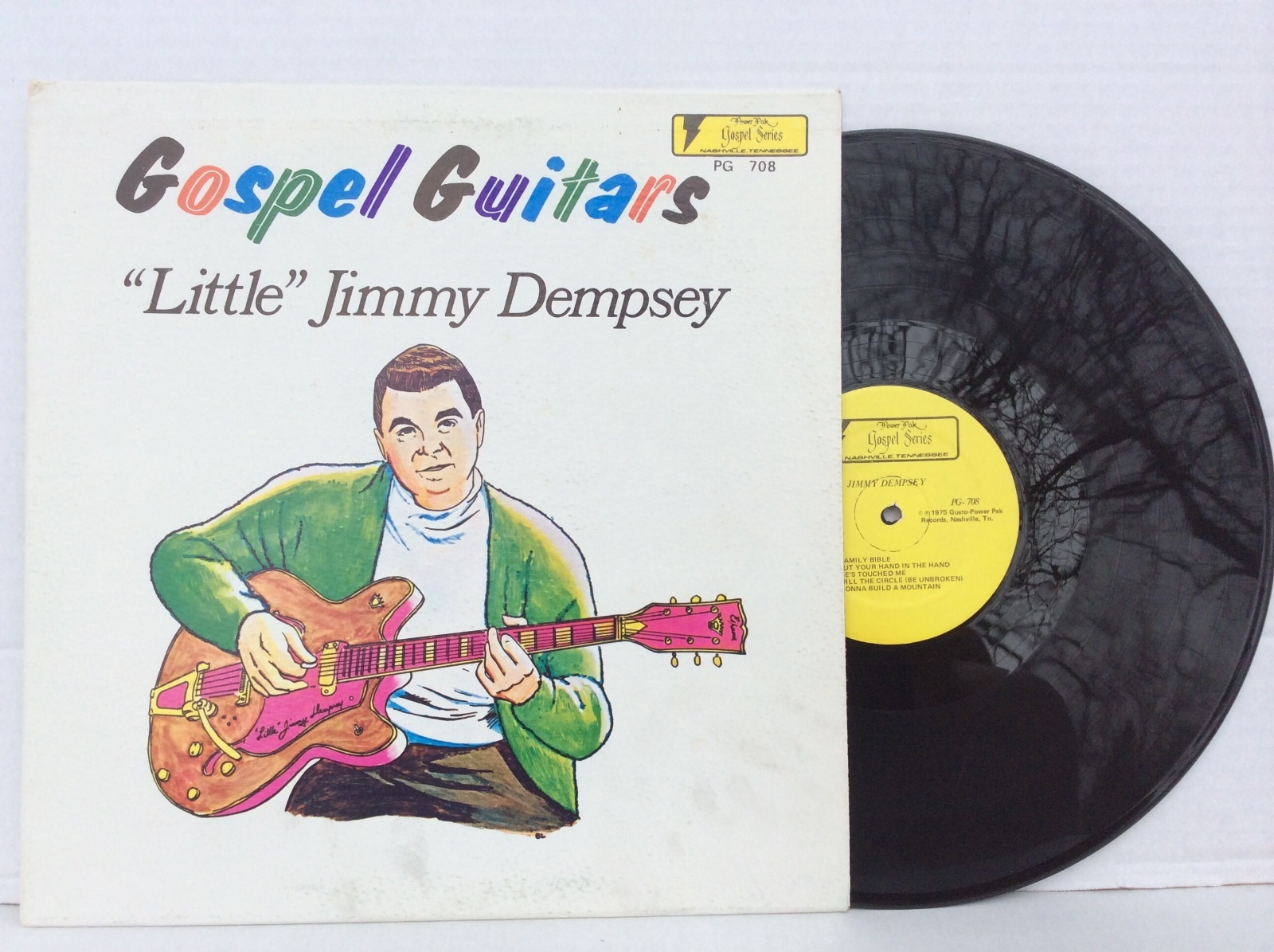LITTLE JIMMY DEMPSEY Gospel Guitars vinyl LP Power Pak PG-708 NM | eBay