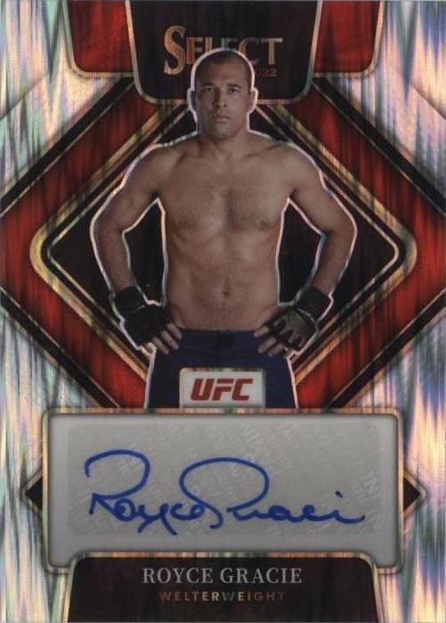 2022 Panini Select UFC - Signatures Royce Gracie #SG-RGR Flash Prizm ...