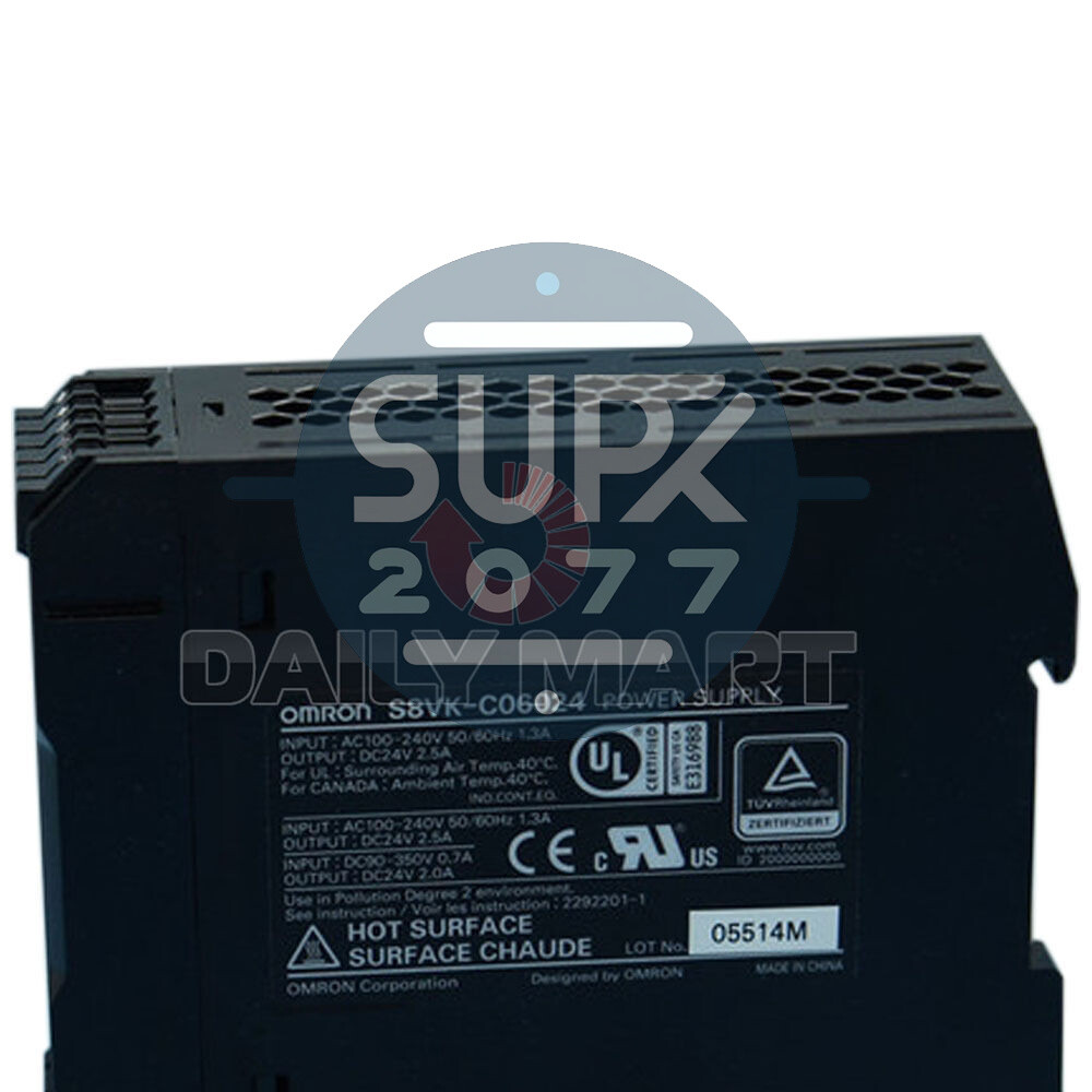 1PCS New OMRON Switching Power Supply S8VK-C06024, AC-DC, DIN Rail, 24V ...