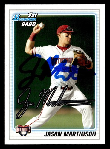 Jason Martinson signed auto 2010 Bowman Draft #BDPP30 card Washington ...