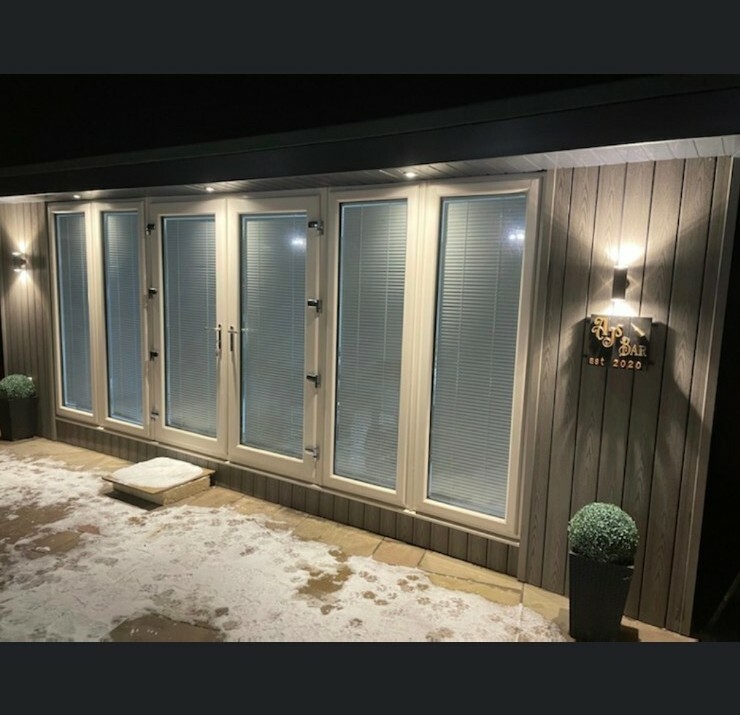 Composite cladding boards light grey 3m lengths summerhouse office ...