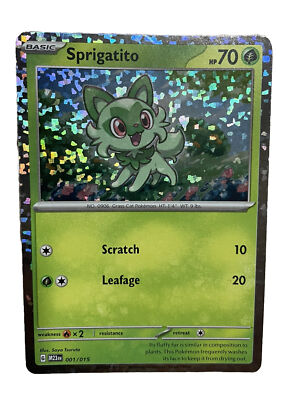 🔥Pokémon TCG - Sprigatito 001/015 - 2023 McDonald’s Match Battle - Holo ...