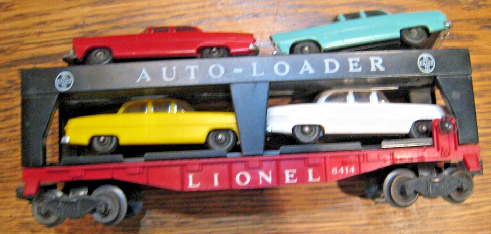 LIONEL #6414 - EVANS AUTO LOADER CAR WITH 4 AUTOS - USED - WITH BOX | eBay