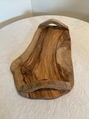 Wooden Plaque / Tray With Marvelous Wood Grain Rings 14” /9”Unique | eBay