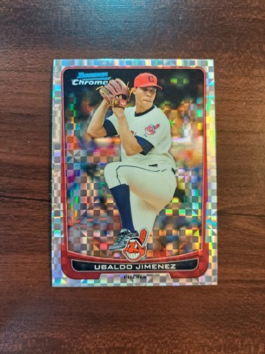 2012 Bowman Chrome X-Fractors Cleveland Indians Baseball Card #95 ...