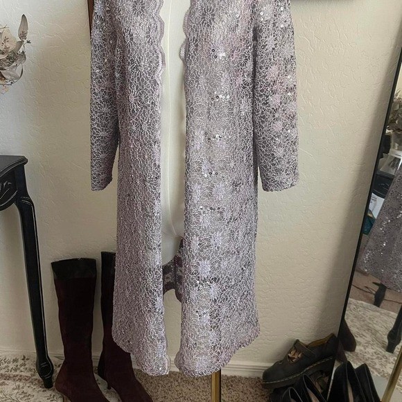 Celestial Fairycore Boho Grunge Sequin Lace Duster Cardigan | eBay UK