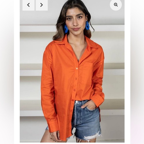 Sanctuary Slit Back Button Down Top Size 3X | eBay