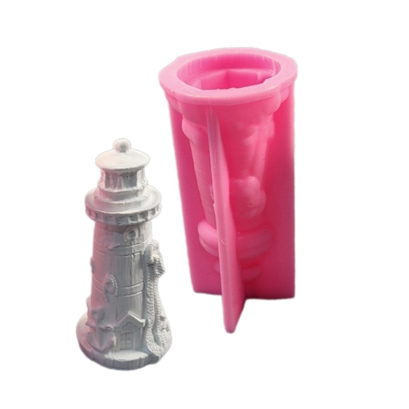 Lighthouse Sculpture Silicone Molds for Epoxy Resin Craft Decoration ...