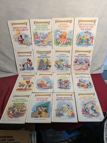 Disney Rhyming Reader Book Lot Of 16, 1988 Grolier Publishing, Mickey ...