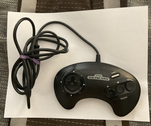 Sega Genesis Controller 3 Button Authentic Black Model 1650 | eBay