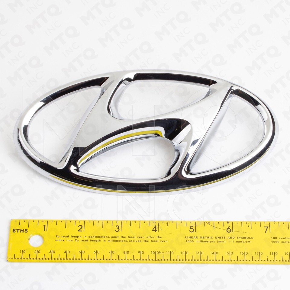 86300-D3000 Genuine Front Grille H Emblem compatible with Tucson 16-21 ...