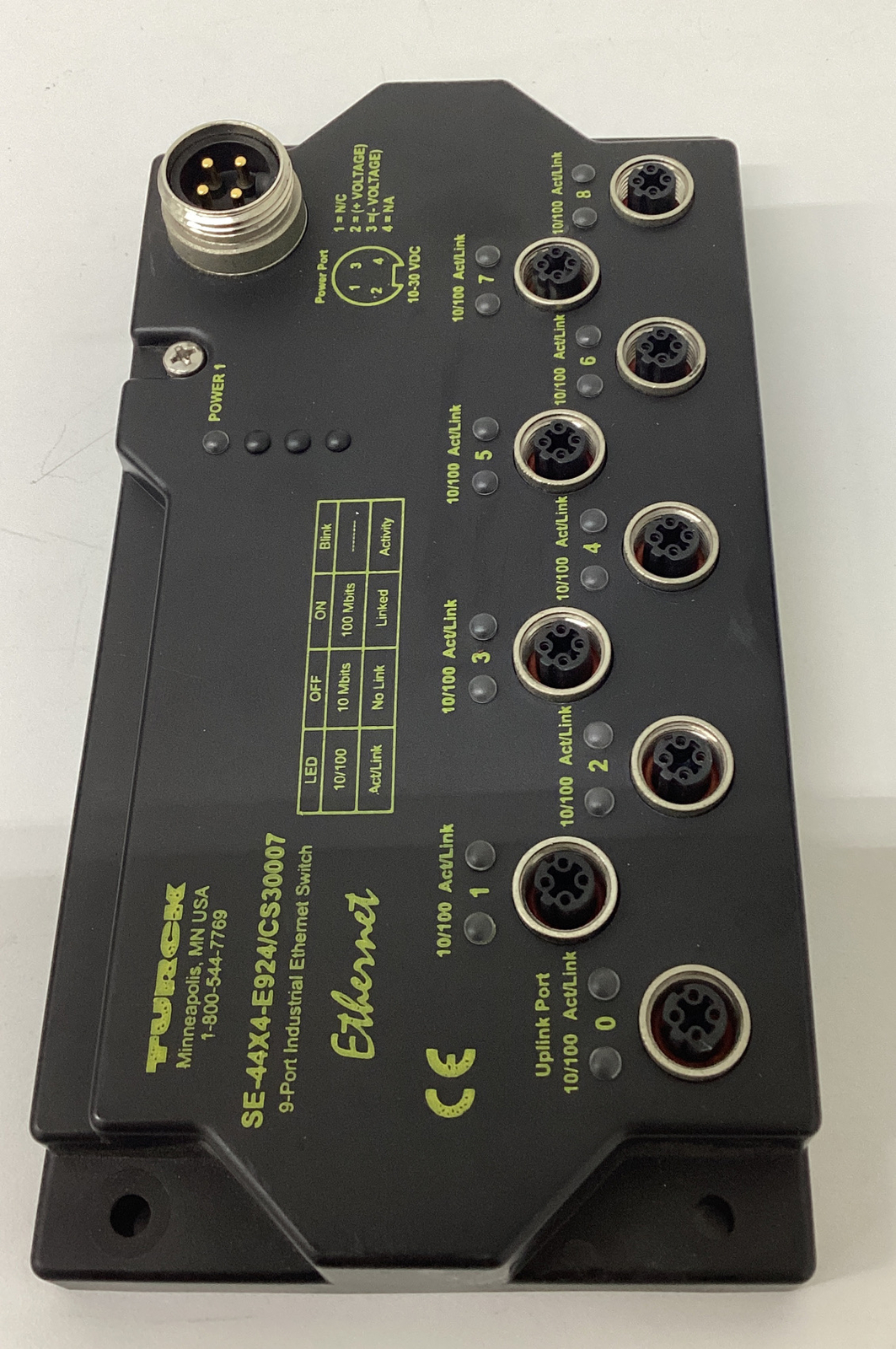 Turck Se-44x4-e924 Industrial 9 Port Ethernet Switch 10-30vdc W56 for ...