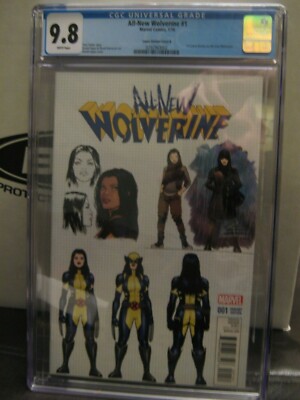 All New Wolverine 1 CGC 9.8 WP 1st Laura Kinney Lopez Design Variant 1: ...