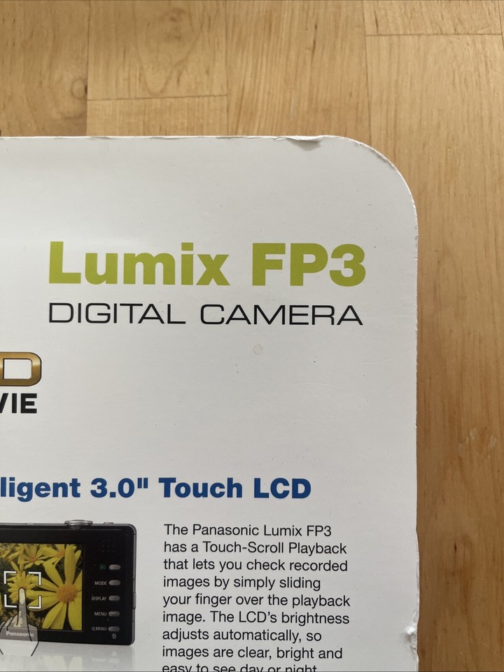 New Panasonic LUMIX DMC-FP3 14.1MP Digital Camera Costco Pack SEALED ...