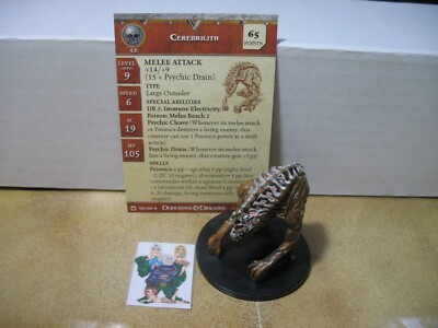 =Dungeons and Dragons NIGHT BELOW Cerebrilith 48/60 with card= | eBay