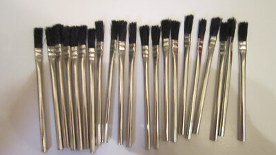 21 pack Acid Brushes 3/8 in wide Bristles Solder Flux Contact Cement ...