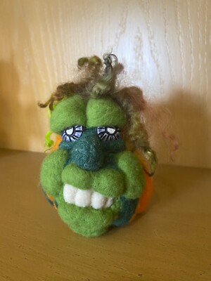 Pumpkin Head, gourd head handmade needle felted decoration for fall! 5 ...