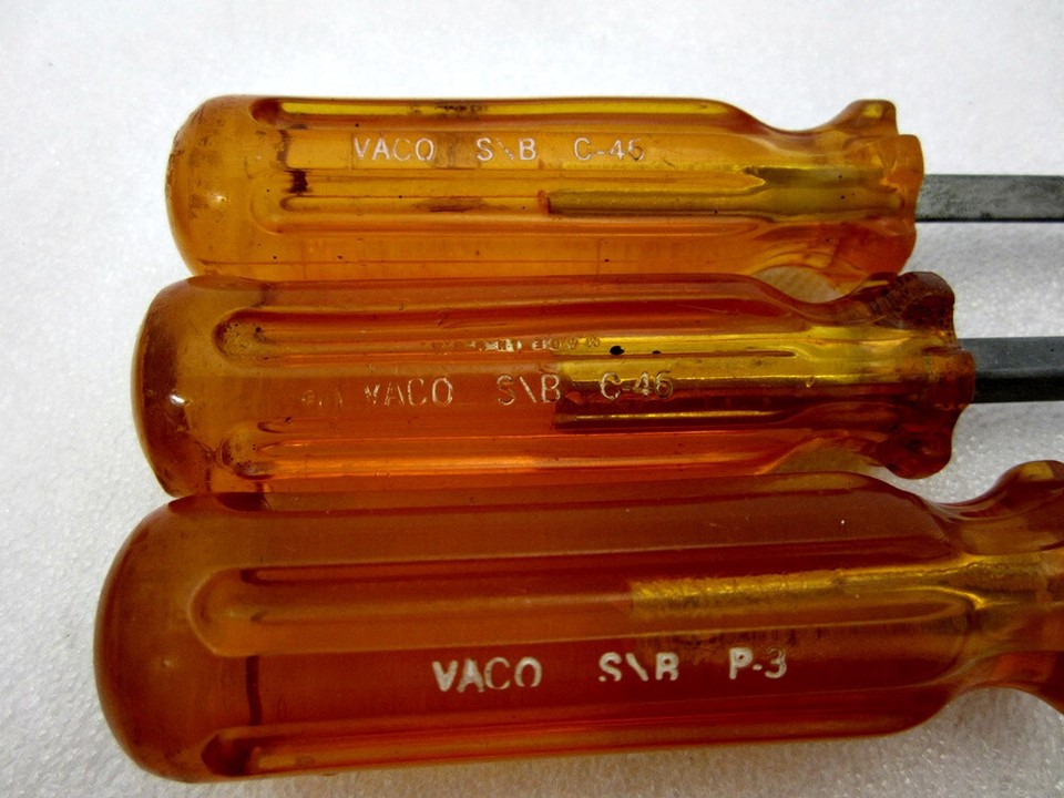 Vintage VACO 9pc Phillips & Slotted Screwdrivers S/B Made in USA | eBay