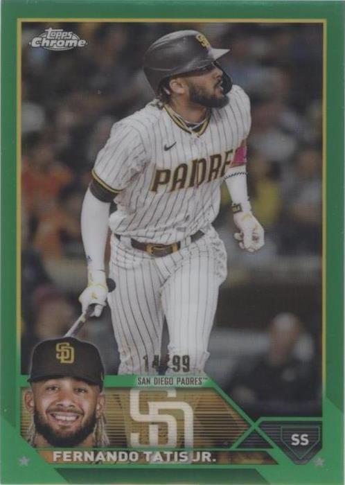 2023 Topps Chrome - Fernando Tatís Jr. #129 Green Refractor /99 for ...