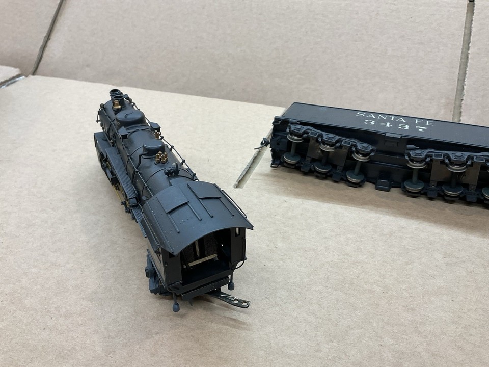 UNITED SCALE MODELS KTM BRASS HO SCALE STEAM LOCOMOTIVE 4-6-2 SANTA FE ...