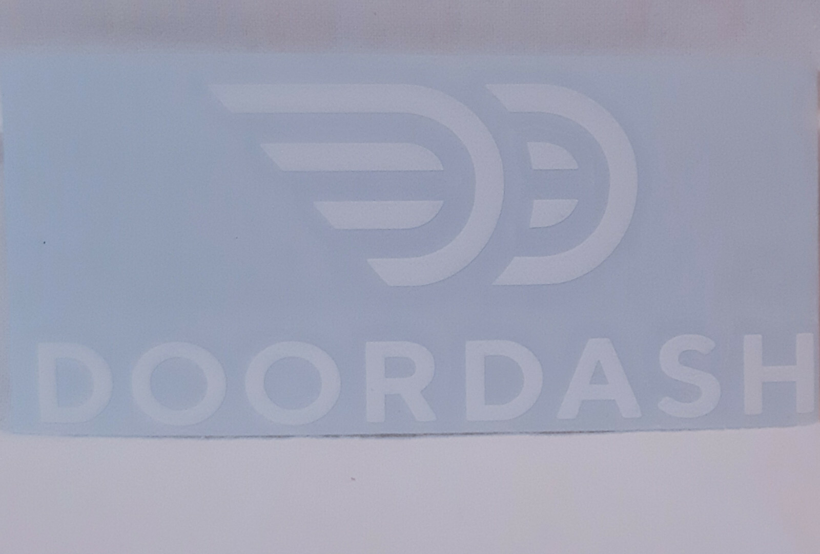 Doordash Window Decal Sticker White Old Logo | eBay
