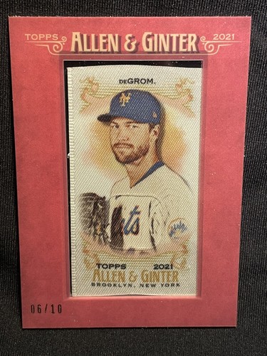 Jacob DeGrom 2021 Mini Cloth Allen & Ginter /10 | eBay