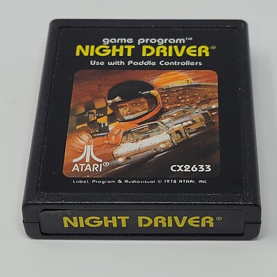 Night Driver (Atari 2600) CLEANED & TESTED | eBay