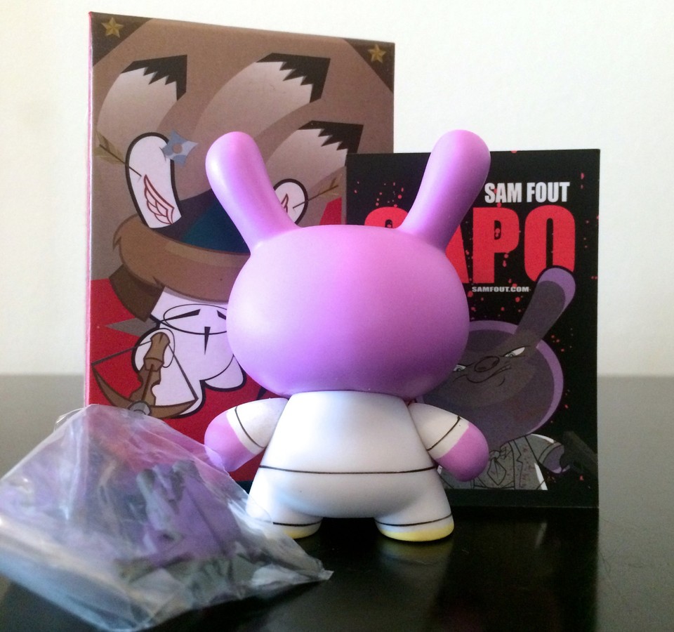 DUNNY 3" ART OF WAR SERIES SAM FOUT CAPO KIDROBOT 2014 VINYL TOY FIGURE ...