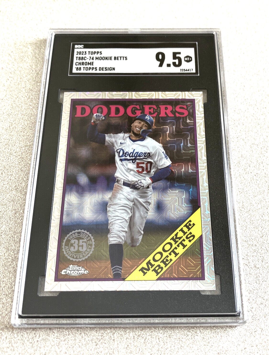2023 Topps Chrome 35th Anniversary Mojo #T88C-74 Mookie Betts SGC 9.5 ...