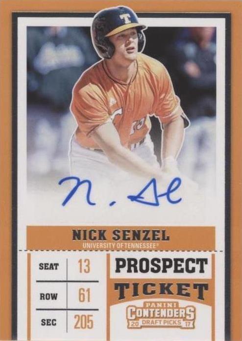 2017 Panini Contenders Draft Picks - Prospect Ticket Autographs Nick ...