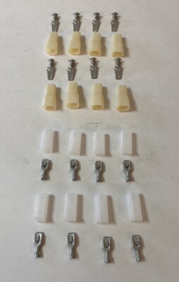 GM TERMINAL WIRE HARNESS WIRE CONNECTORS PLASTIC HOUSING SET OF 32 MALE ...