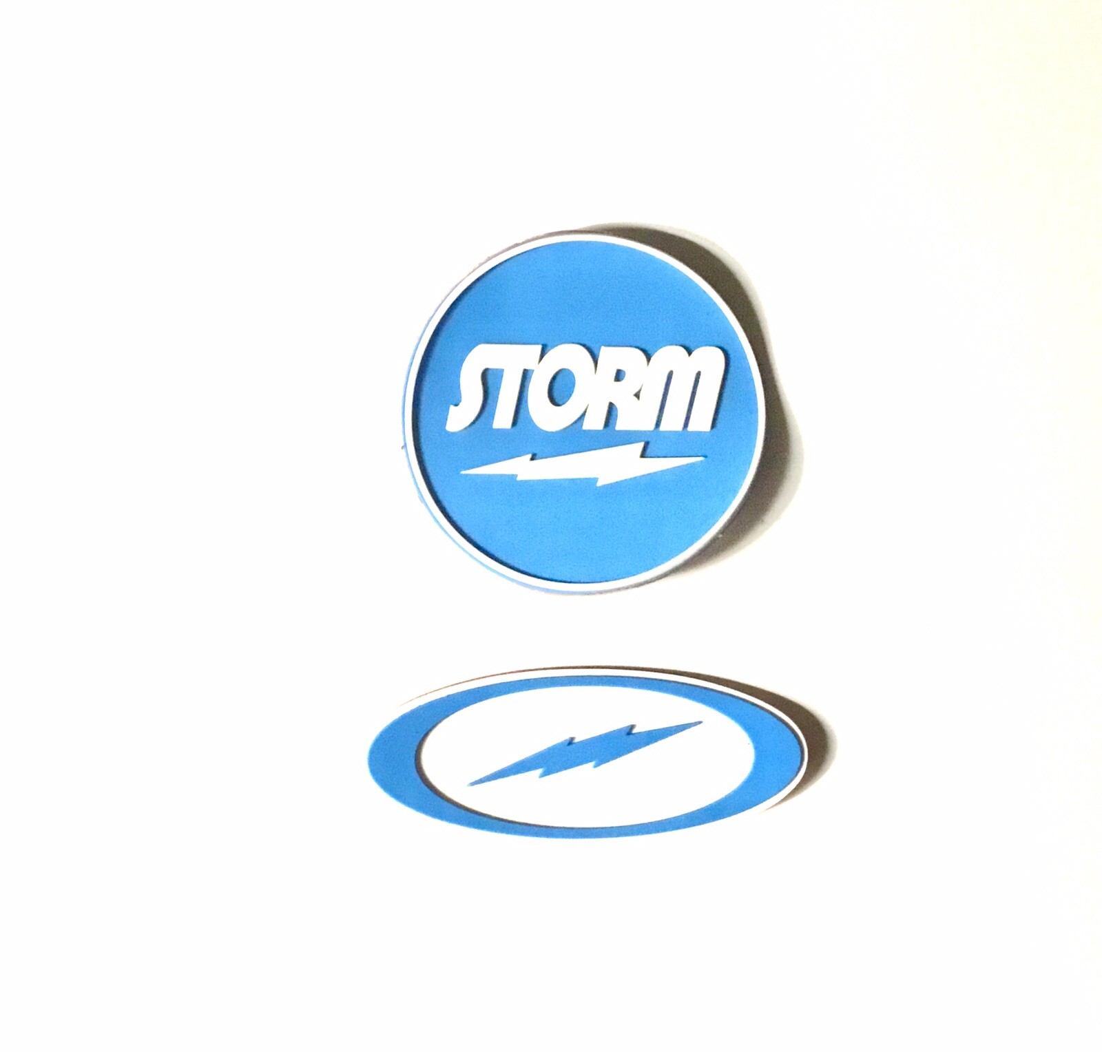 (1) Storm Round Bowling Patch (1) Storm Bolt Oval Bowling Patch. Blue ...