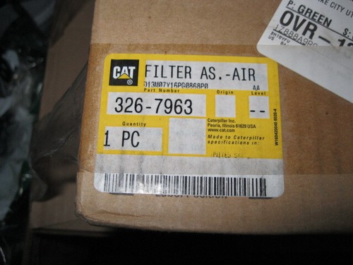 NEW OEM Caterpillar CAT Cab Air Filter Advanced High Eff carbon 326 ...