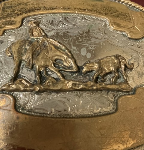 Vintage Montana Silversmith German Silver Belt Buckle | eBay