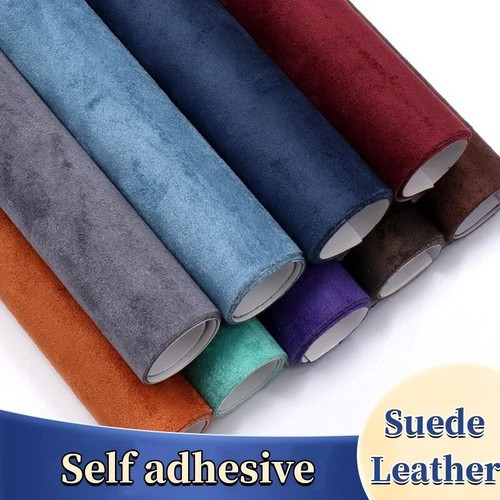 148x50cm Self Adhesive Faux Suede Fabric Wrap Film Sticker Stretch DIY ...