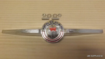 CHROME MORRIS BONNET BADGE WITH FIXINGS - MK1 MORRIS MINI - ADA3580 ...