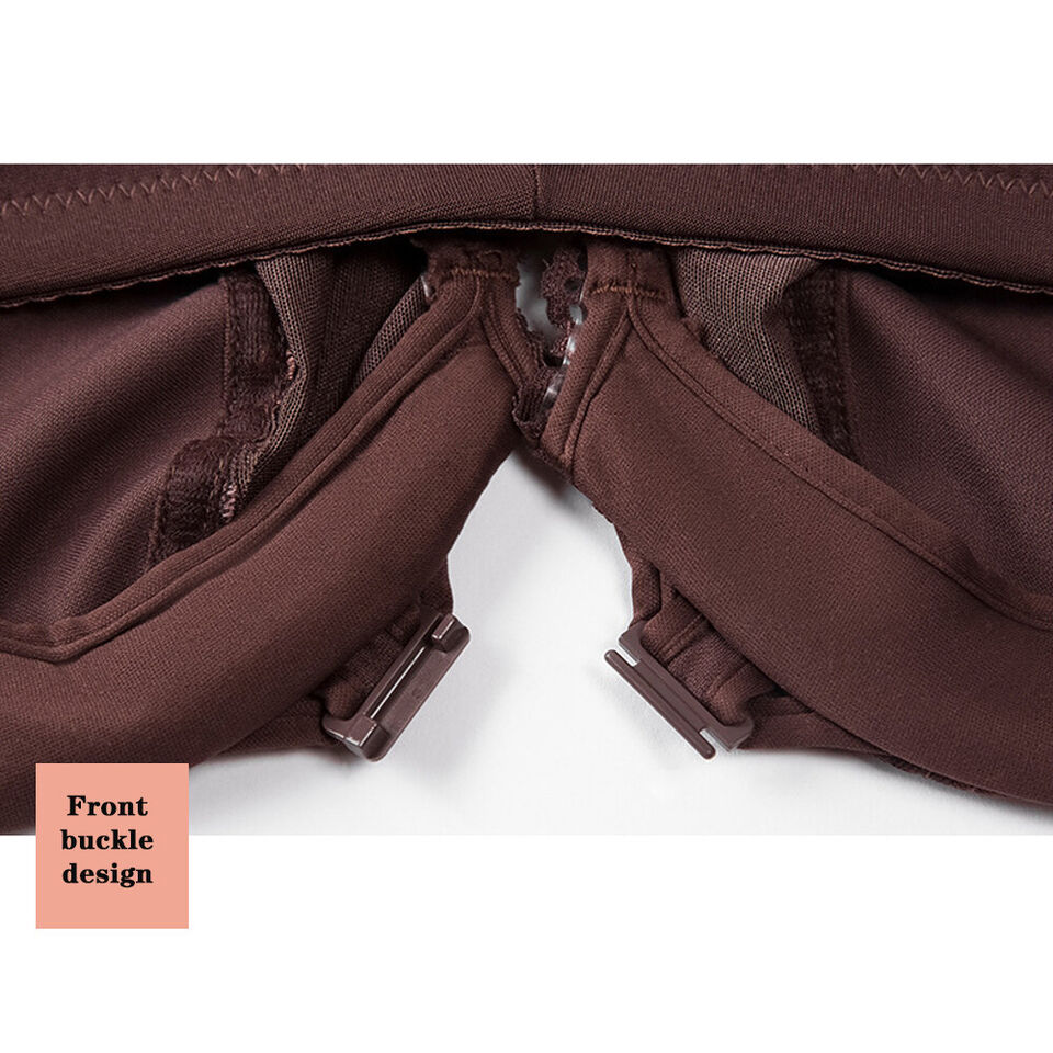 Women Bras Front Closure Unpadded Underwired Brassiere Lace Floral Sexy ...