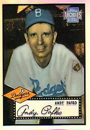 2001 Topps Archives Reserve #62 Andy Pafko 52 Card | eBay