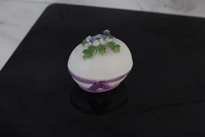 Vintage Lefton Egg Covered Candy Dish Pink Bow 2578 Porcelain Bisque | eBay