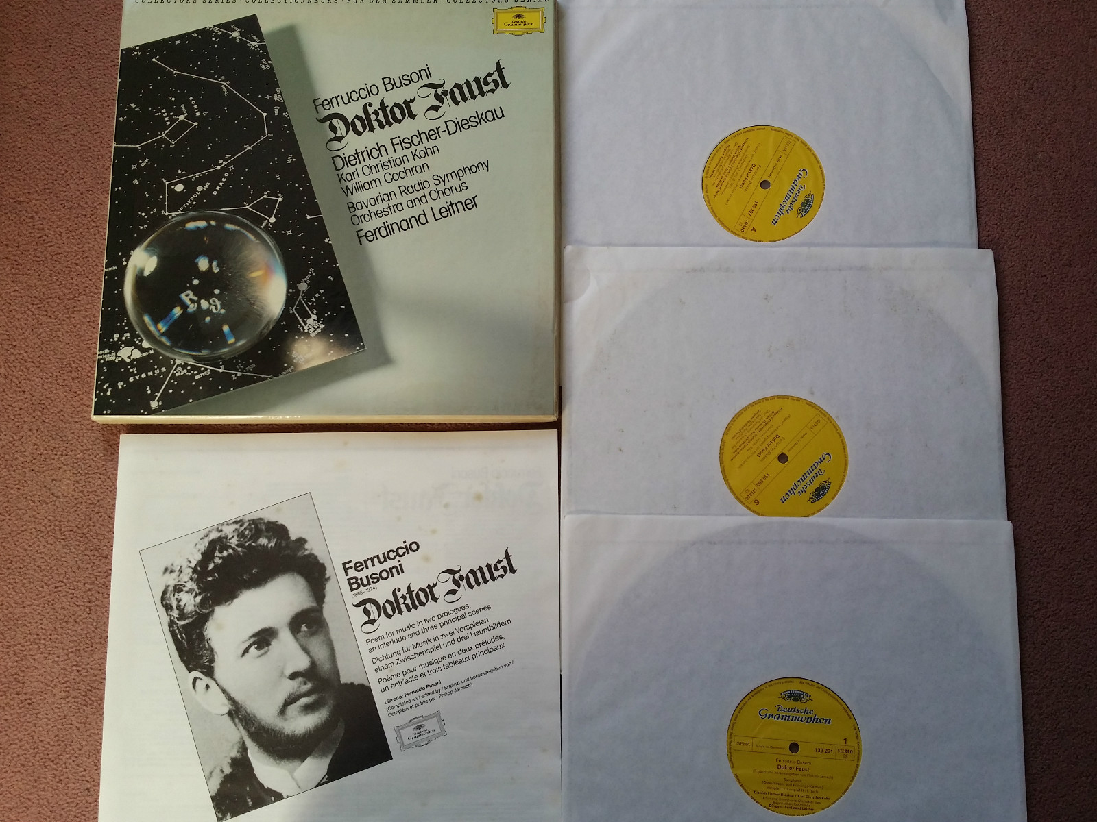 DG 2740273 FERDINAND LEITNER Ferruccio Busoni - doktor faust 3 LP Box ...