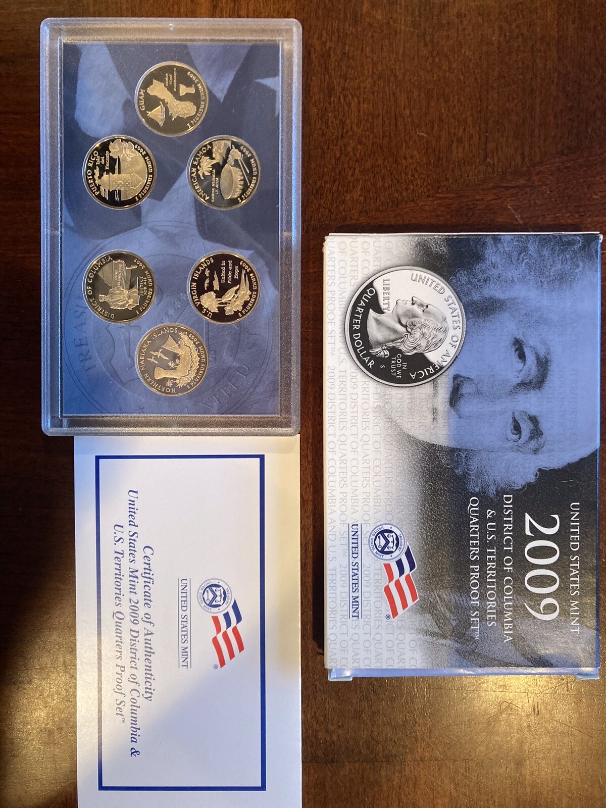 2009 S US District of Columbia & US Territories Proof Quarter 6 Coin ...