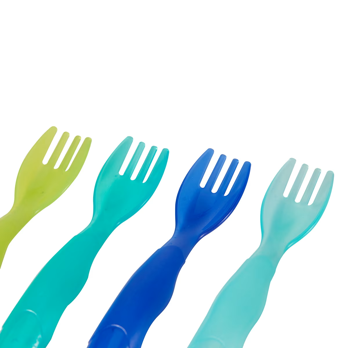 16 Piece Toddler Flatware Set Easy Grasp Fork and Spoon Set Plastic ...