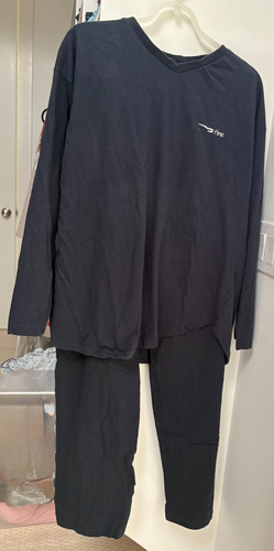 cathay pacific airline first class pajamas set, size M Blue | eBay