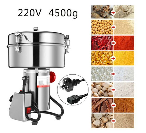 Kitchen Mill Grinding Machine 4500g Grain Coffee Grinder Bean Nuts Herb ...