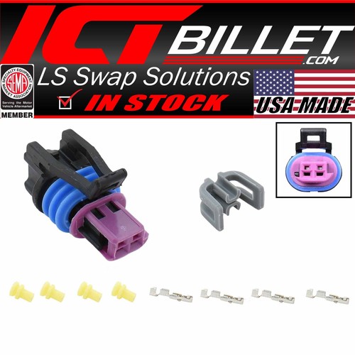 ICT Billet LS 2-Wire Coolant Temperature Sensor Connector Component Kit ...