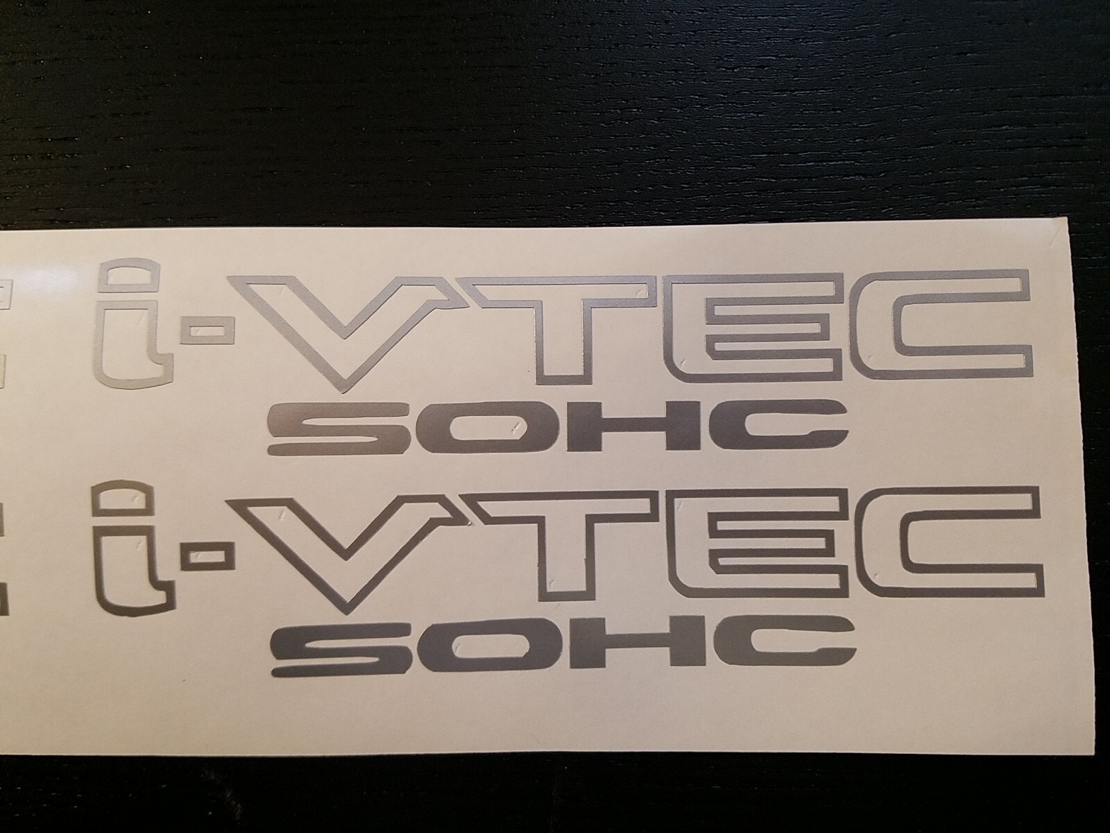 2x i-VTEC SOHC ivtec 5.5" Wide emblem Vinyl Sticker Honda Civic Decal ...