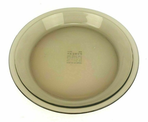 Vintage Pyrex Pie Baking Plate Fireside Brown Amber Color | eBay